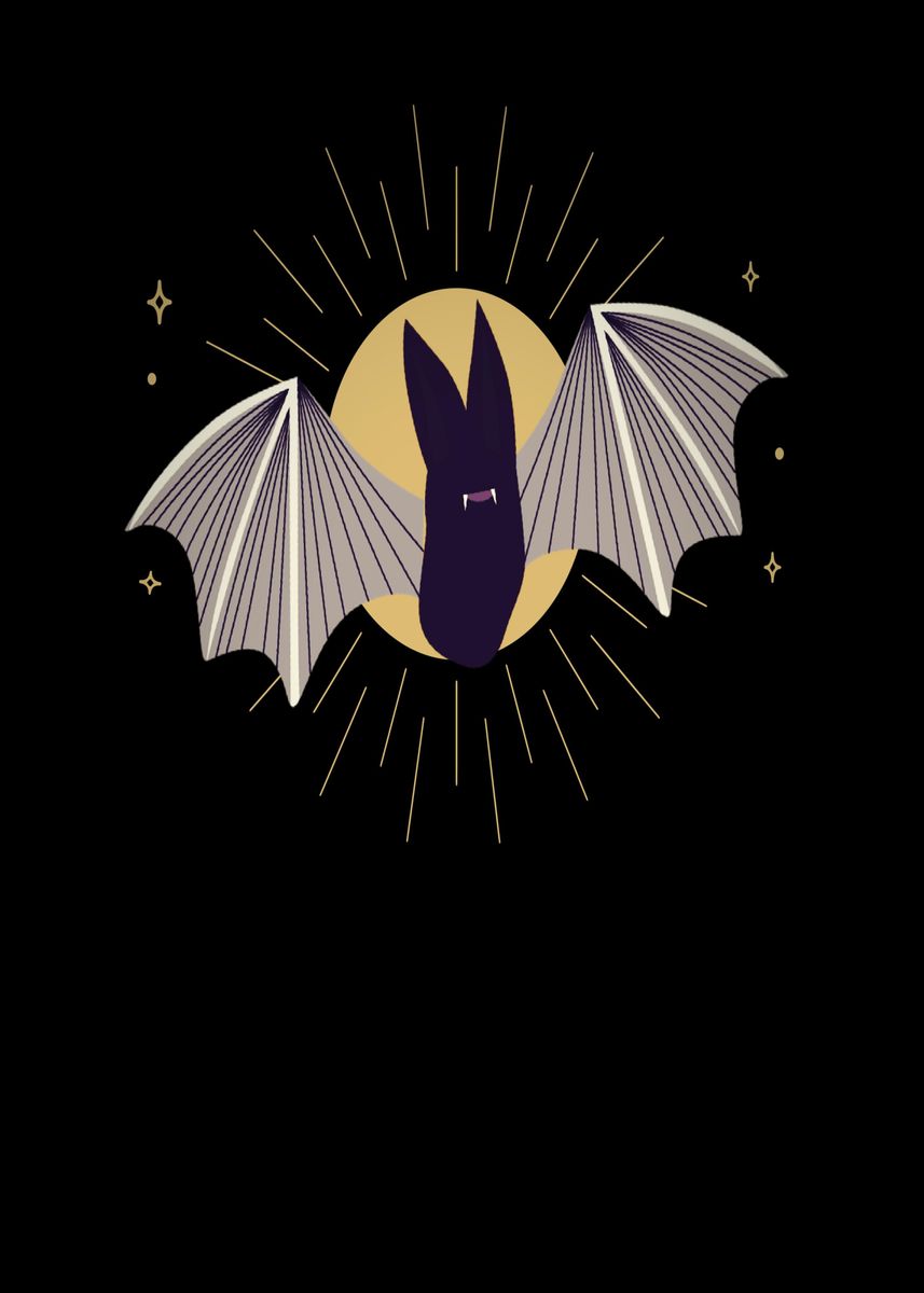 'Halloween Bat Horror Scary' Poster by sytacdesign | Displate