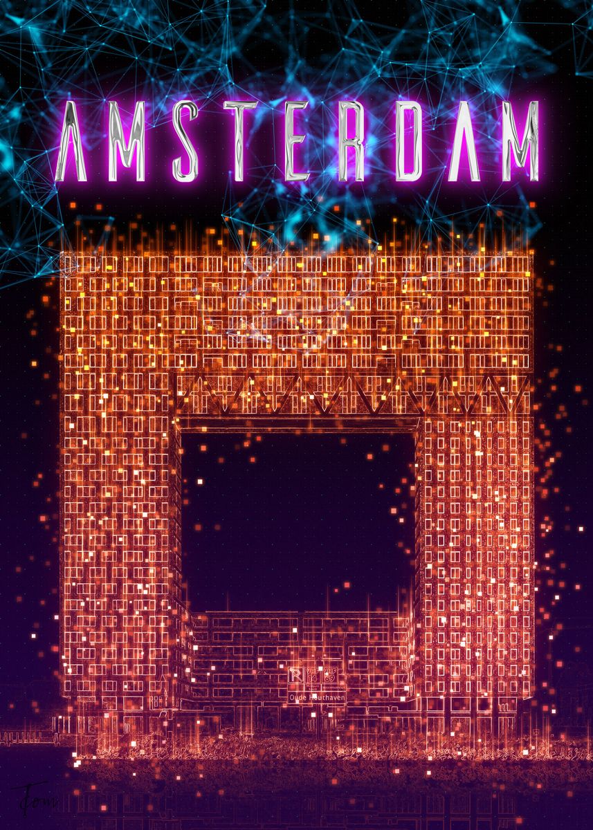 'Amsterdam' Poster by Petra Rommelfanger | Displate