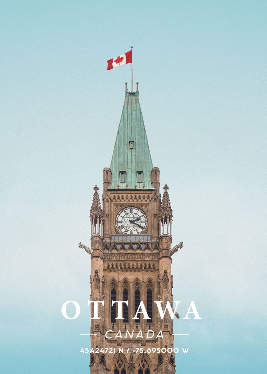 'Ottawa Coordinate Art' Poster, picture, metal print, paint by Lea ...