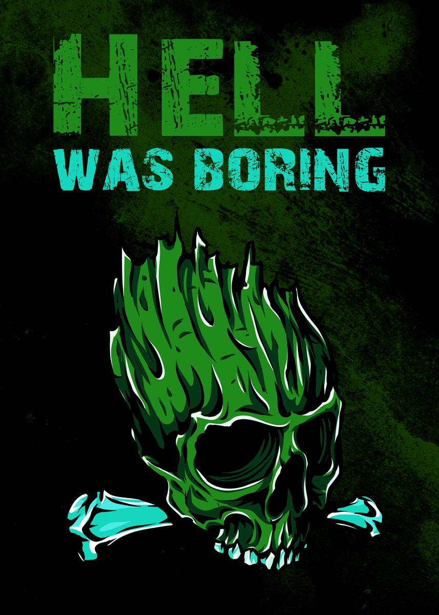 'Demon Skull Gothic Devil' Poster, picture, metal print, paint by Eye ...