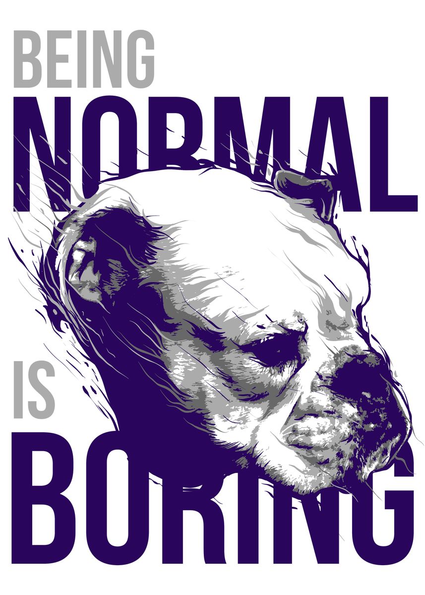 'Being Normal' Poster, picture, metal print, paint by Ralph Frankenberg ...
