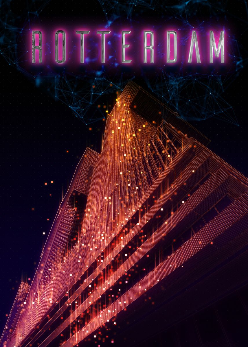 'Rotterdam' Poster by Petra Rommelfanger | Displate