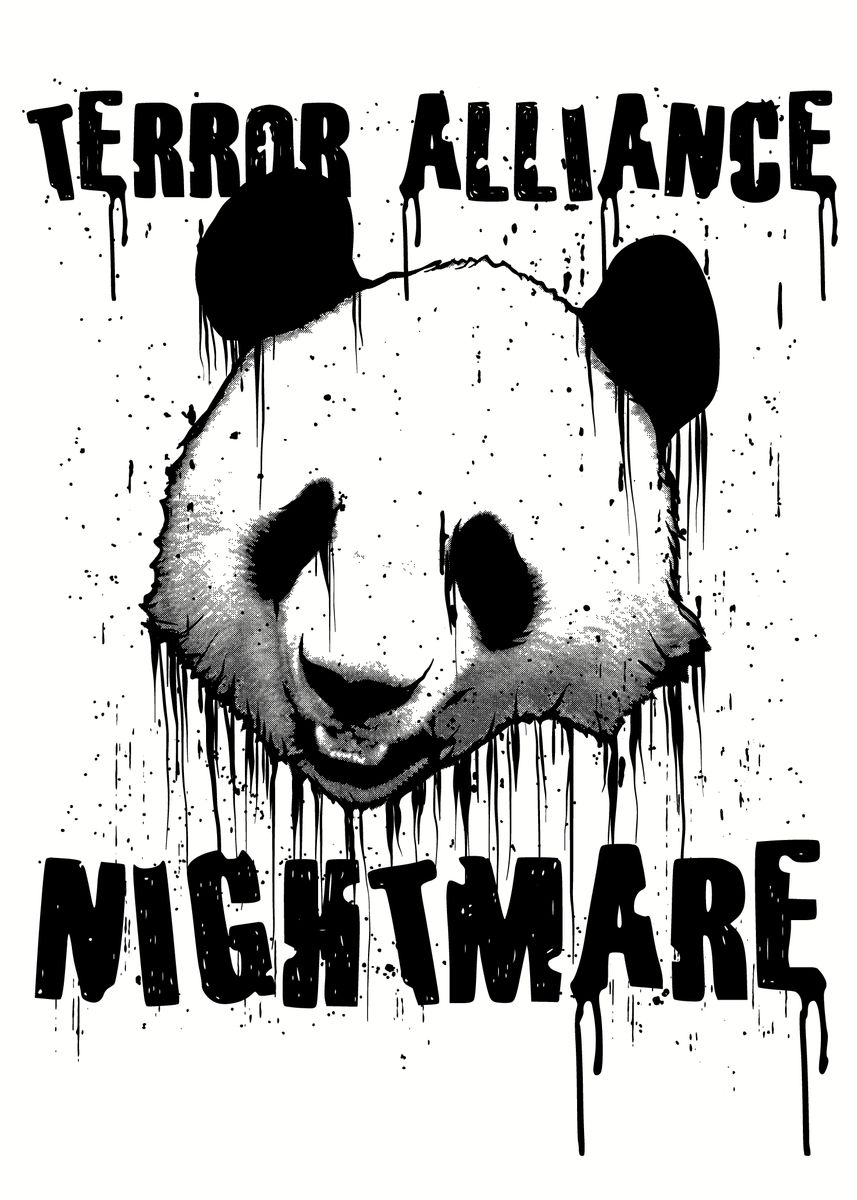 'Panda Nightmare' Poster, picture, metal print, paint by Ralph ...