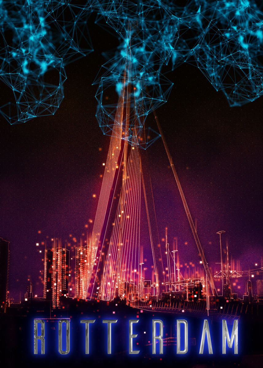 'Rotterdam' Poster by Petra Rommelfanger | Displate