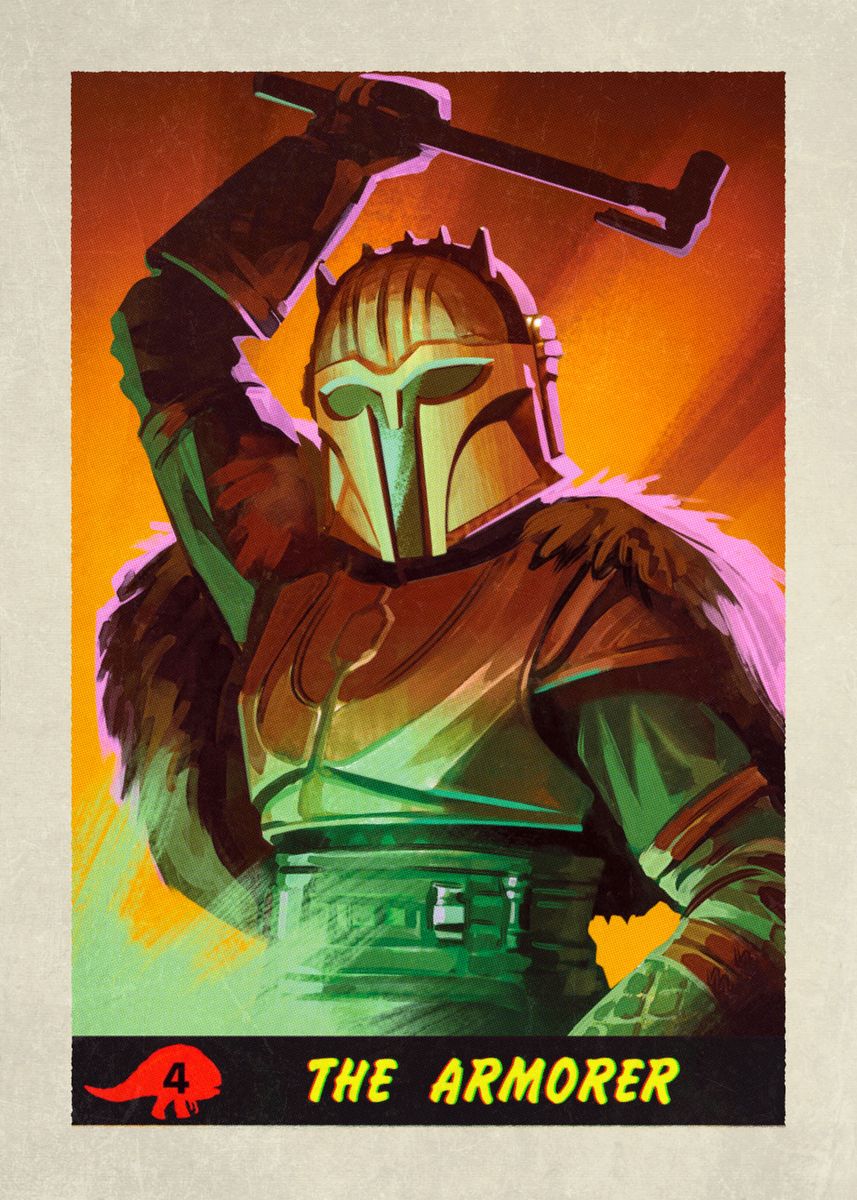 'The Armorer' Poster, picture, metal print, paint by Star Wars | Displate