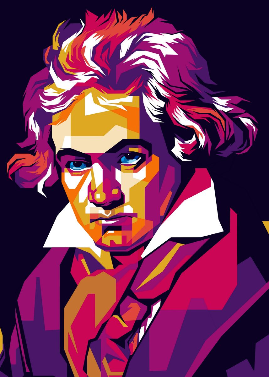 'Ludwig Van Beethoven' Poster, picture, metal print, paint by Imad Madd ...