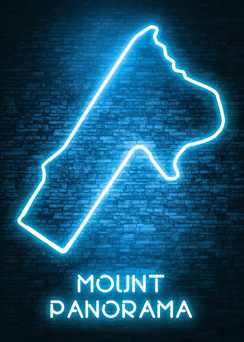 'mount panorama' Poster, picture, metal print, paint by SplashDesign ...