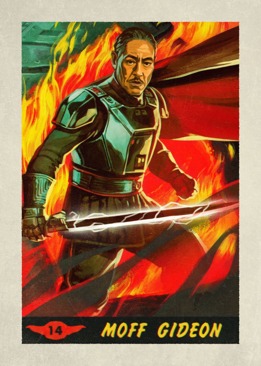 'Moff Gideon' Poster, picture, metal print, paint by Star Wars | Displate