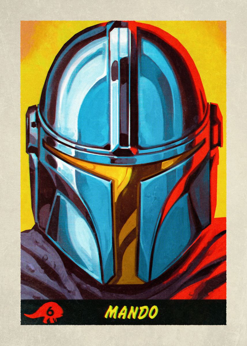 'Mando' Poster, picture, metal print, paint by Star Wars | Displate