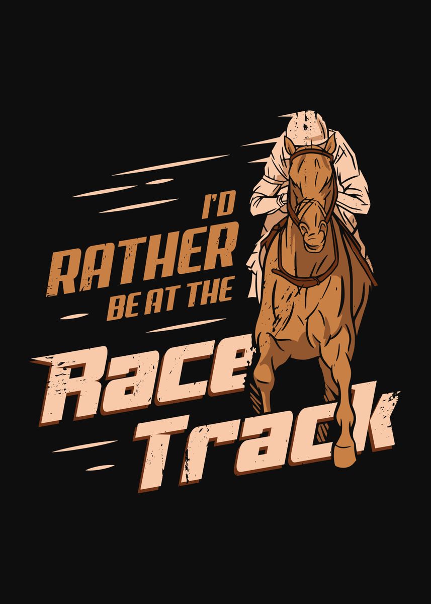 'Horse Racing Design ' Poster by Marcel Doll | Displate