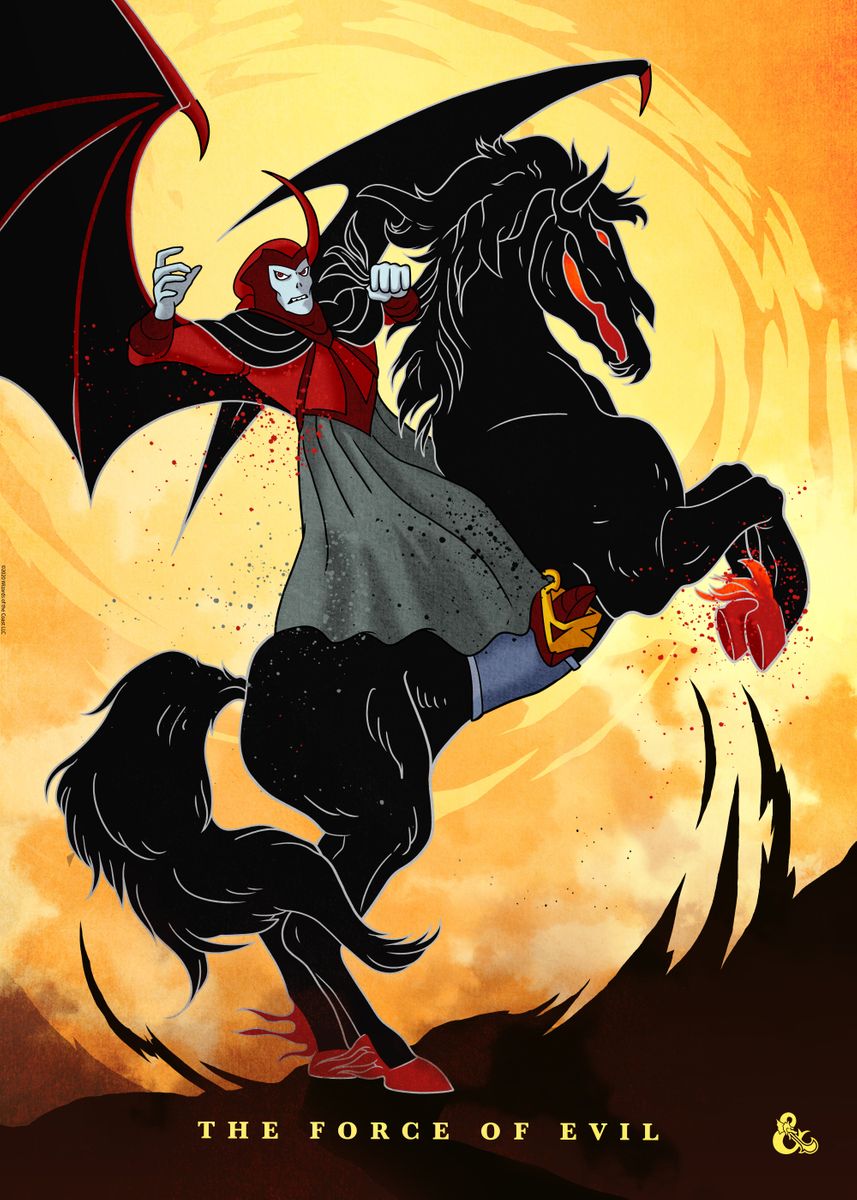 'Venger the force of Evil' Poster, picture, metal print, paint by ...