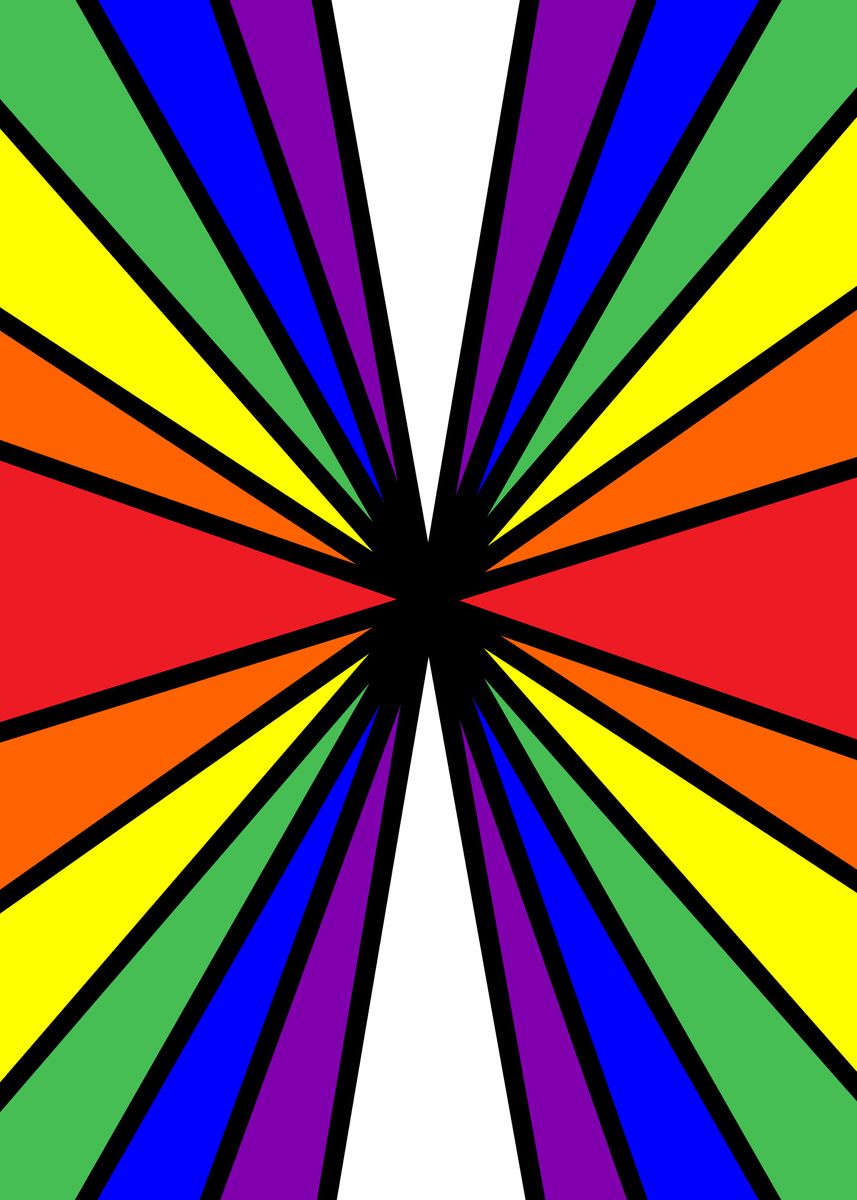 'Rainbow' Poster, picture, metal print, paint by Matias Vainonis | Displate