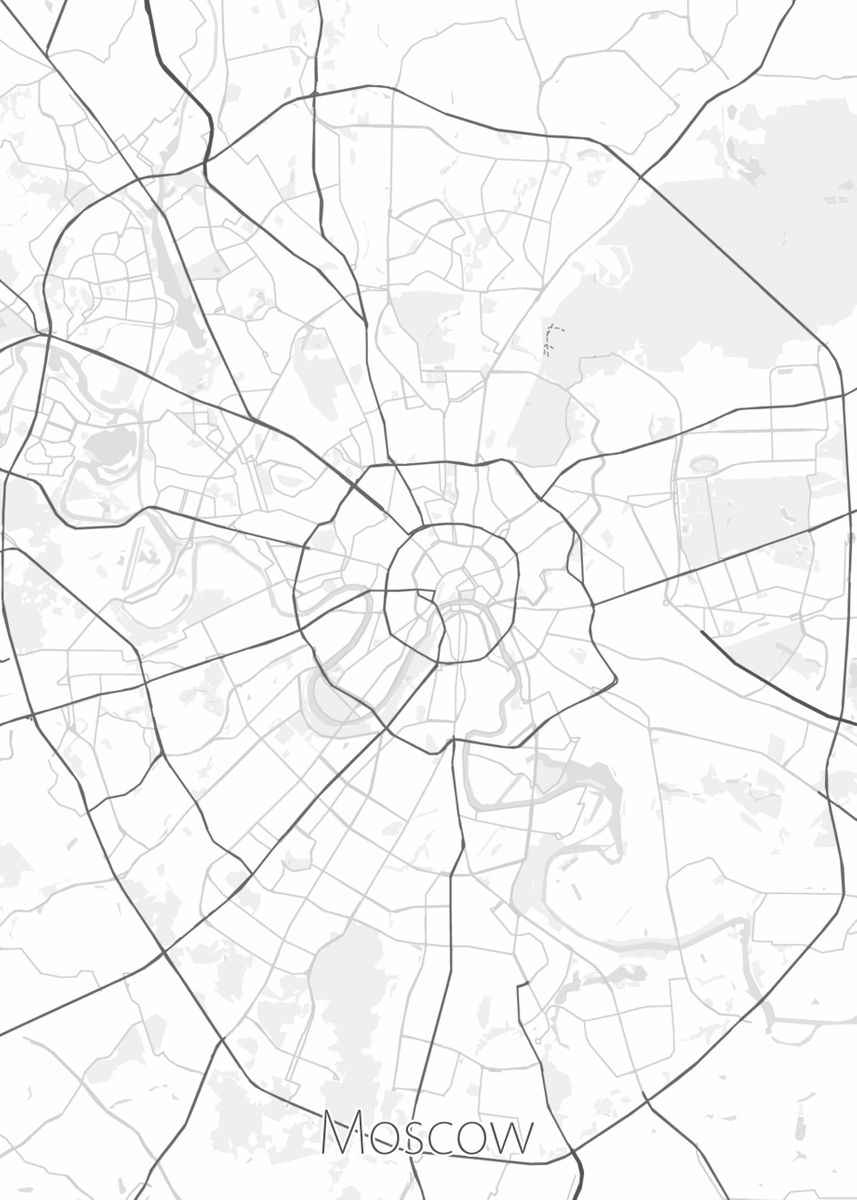 'Moscow' Poster by Patryk Andrzejewski | Displate