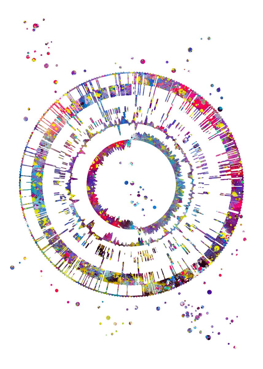 'Genomics ' Poster, picture, metal print, paint by RosaliasArt | Displate