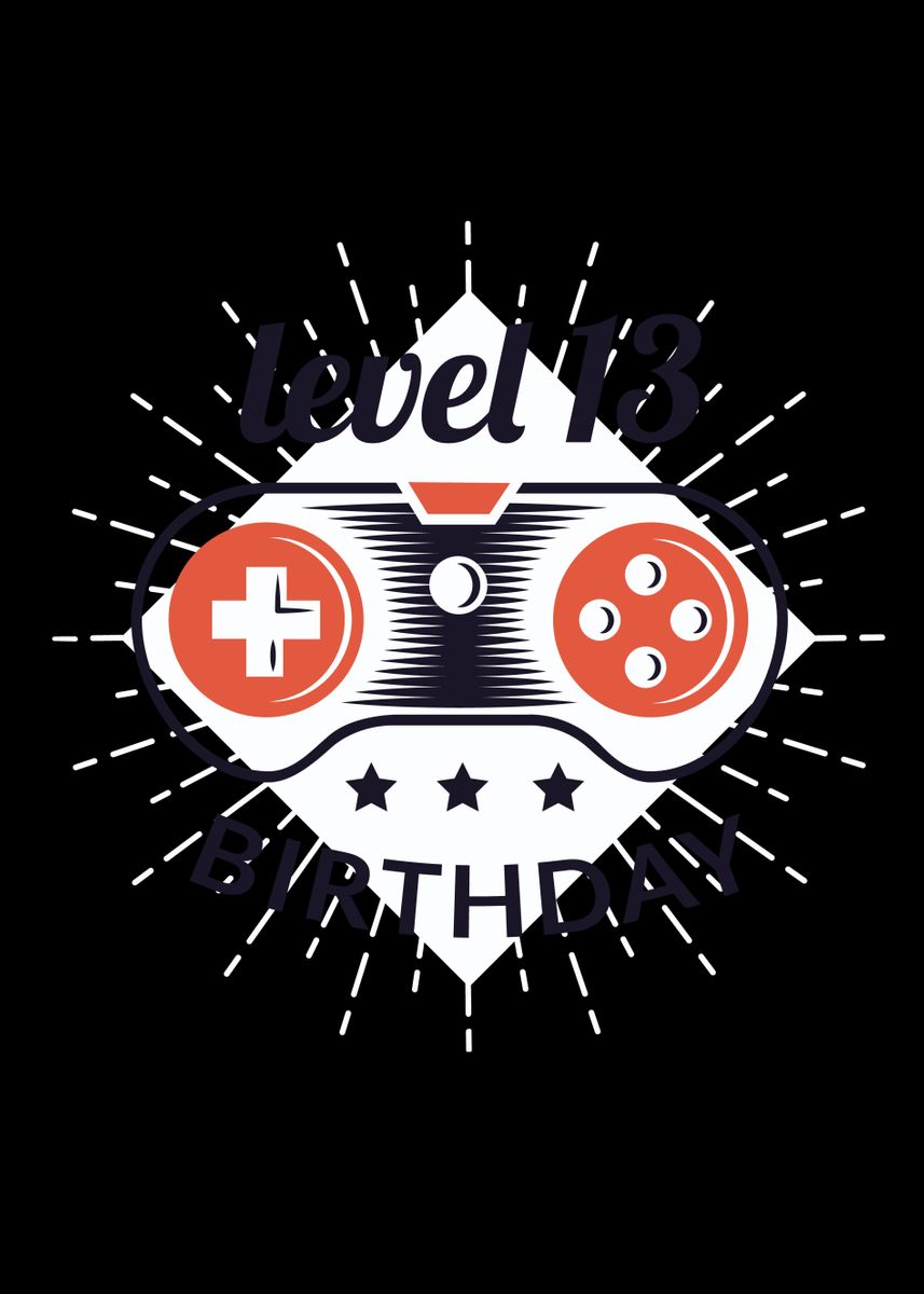 'GAMER BIRTHDAY' Poster by thetshirtshop2020 | Displate