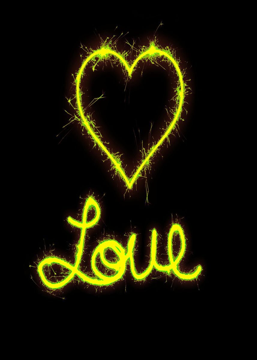 'I love you Heart Hearts' Poster, picture, metal print, paint by ...