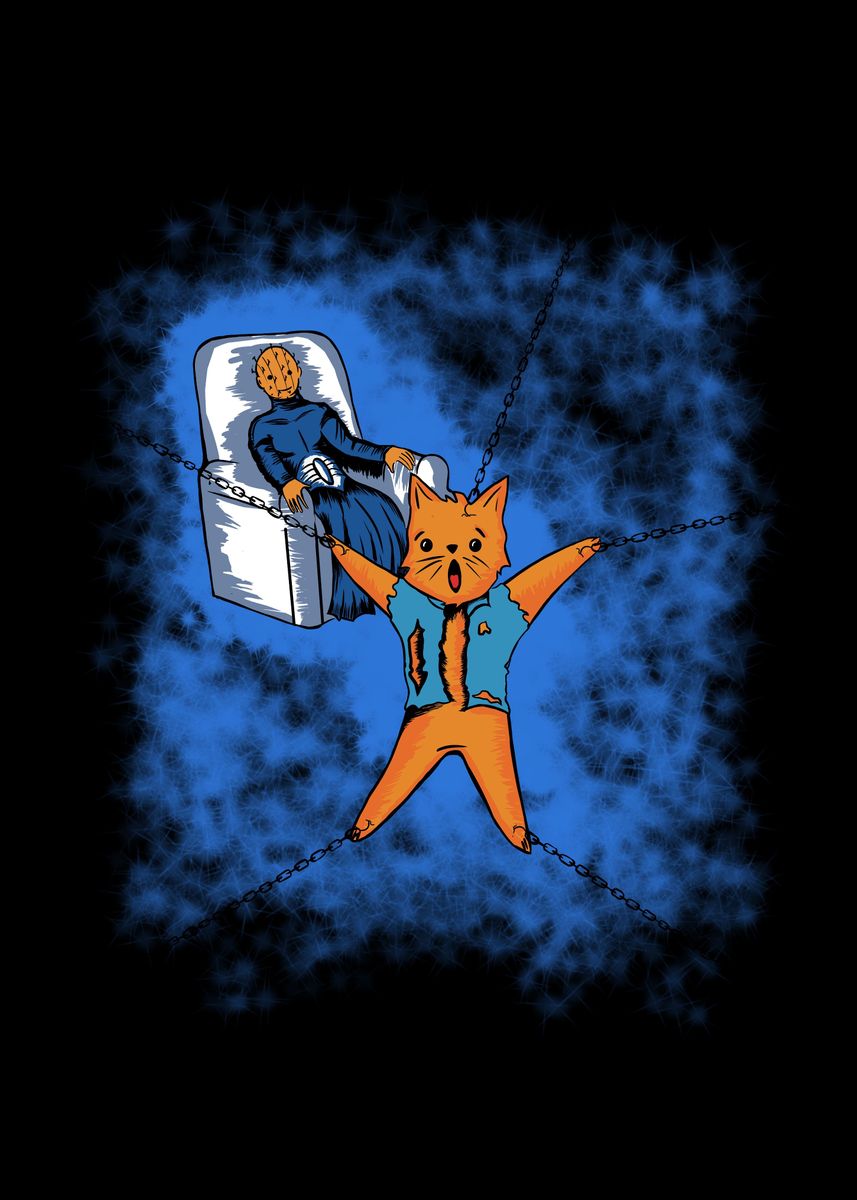 'Pinhead love cats' Poster, picture, metal print, paint by Ozymandias ...