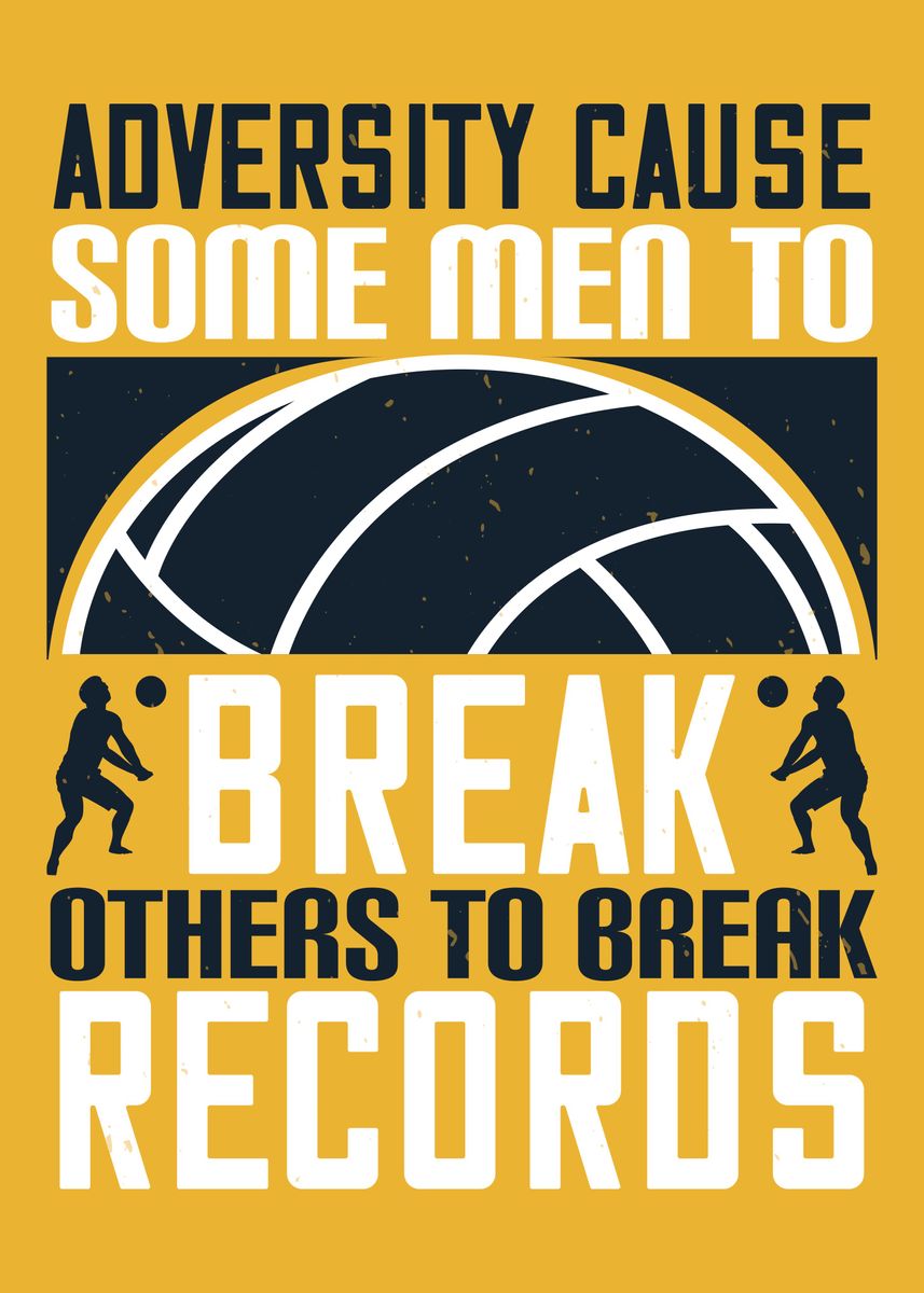'Break Records' Poster, picture, metal print, paint by Neon Moon | Displate