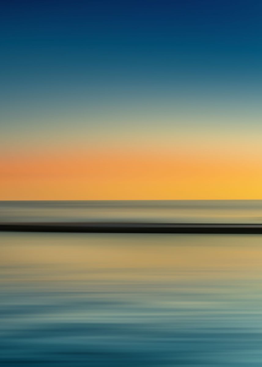 'Abstract Seascape 09' Poster, picture, metal print, paint by Klara ...