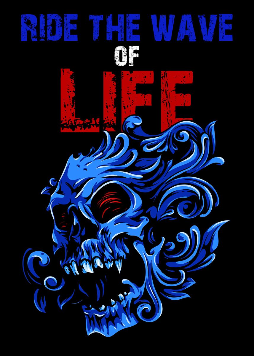 'Demon Skull Gothic Devil' Poster, picture, metal print, paint by Eye ...