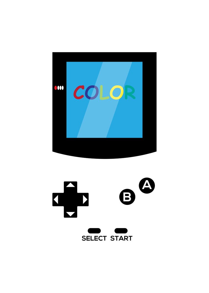 'GameBoy Color' Poster, picture, metal print, paint by Francois ...