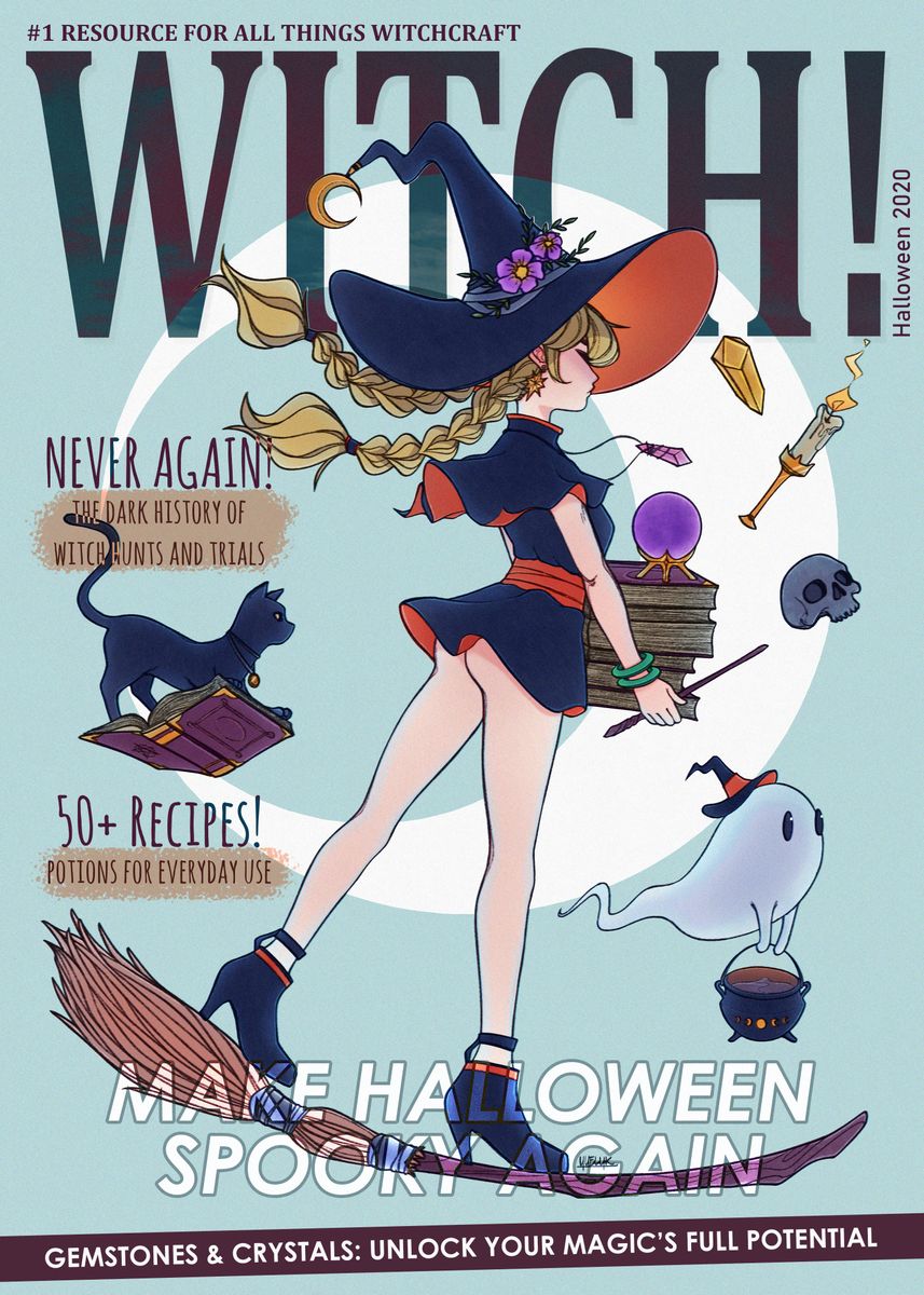 'Halloween 2020 Magazine' Poster, picture, metal print, paint by yuelyk ...