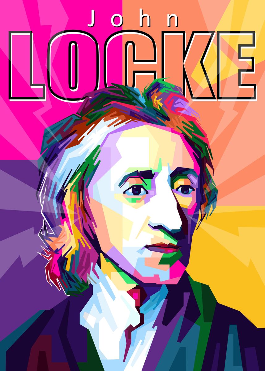 'John Locke In wpap style' Poster, picture, metal print, paint by ...