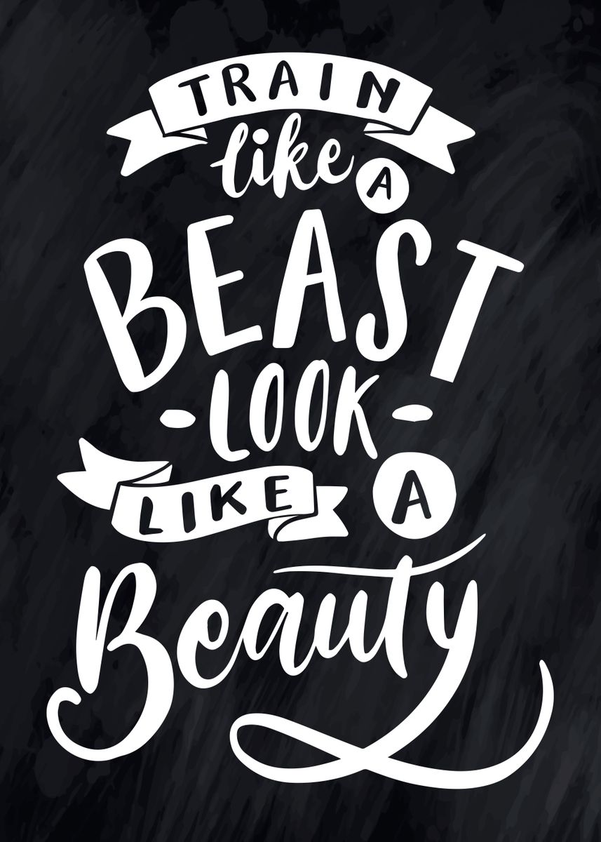 'Train like' Poster, picture, metal print, paint by David Majercik ...