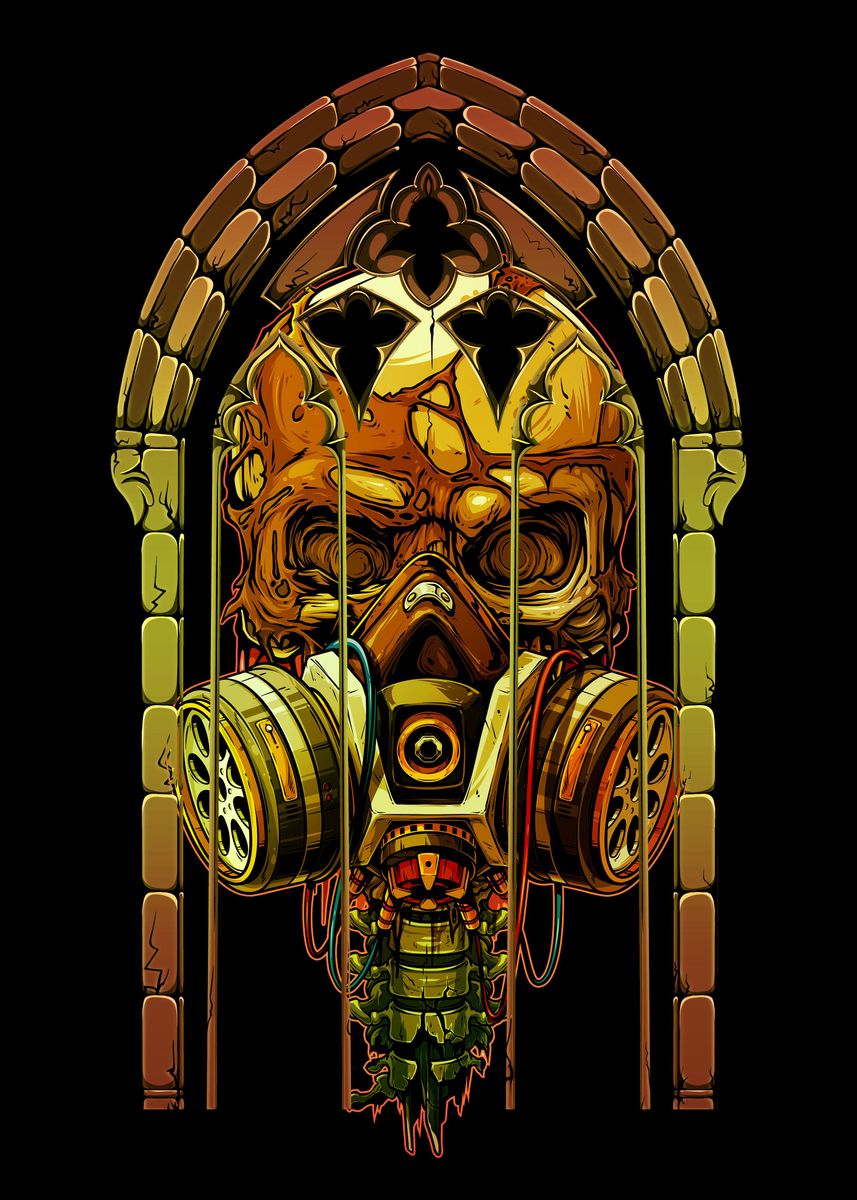 'Demon Skull Gothic Devil' Poster by Eye-Catcher | Displate