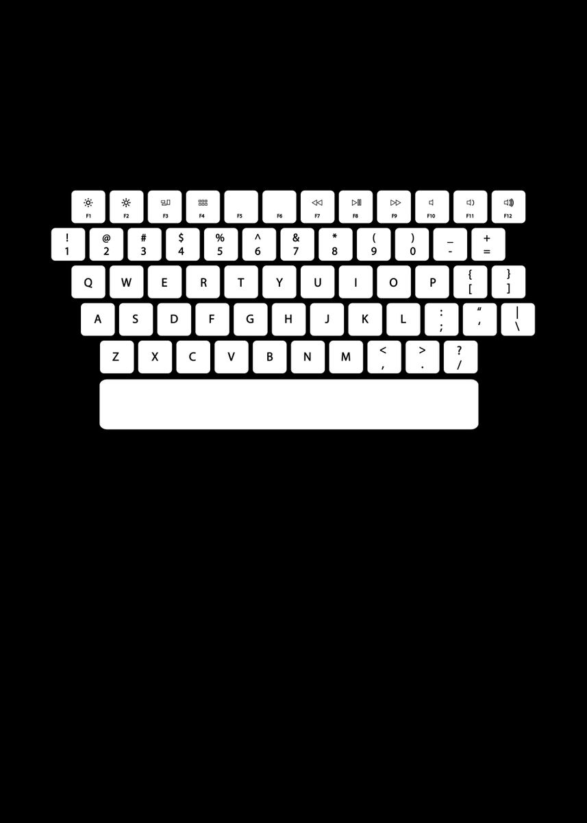 'Computer Keyboard' Poster, picture, metal print, paint by Francois ...