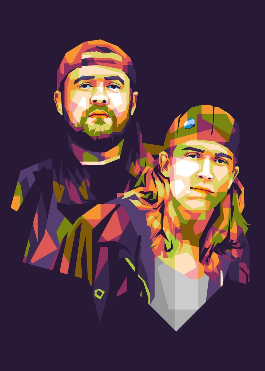 'Kevin and Jason' Poster, picture, metal print, paint by Rio Josia ...