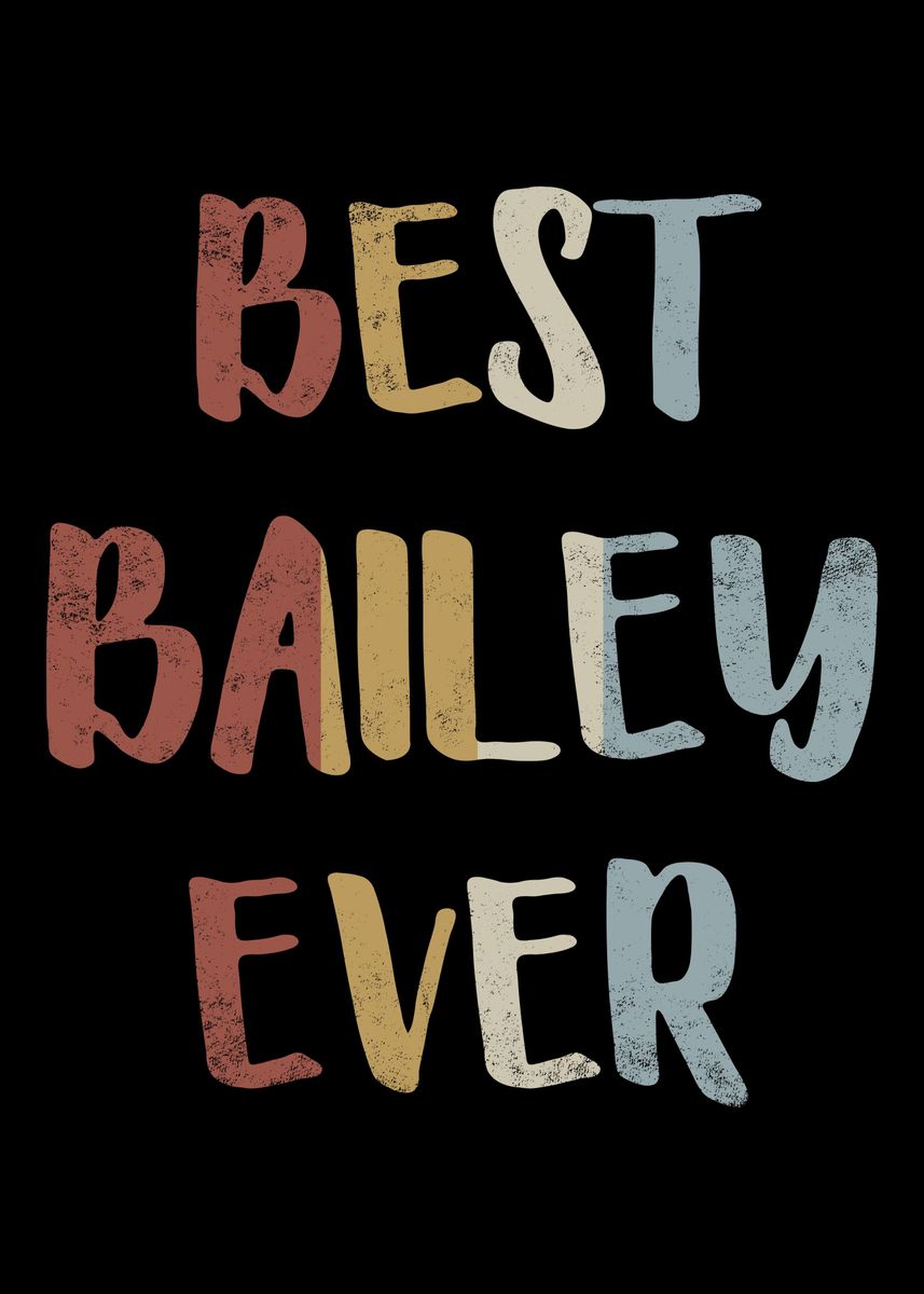 'Best Bailey Ever' Poster, picture, metal print, paint by royalsigns ...