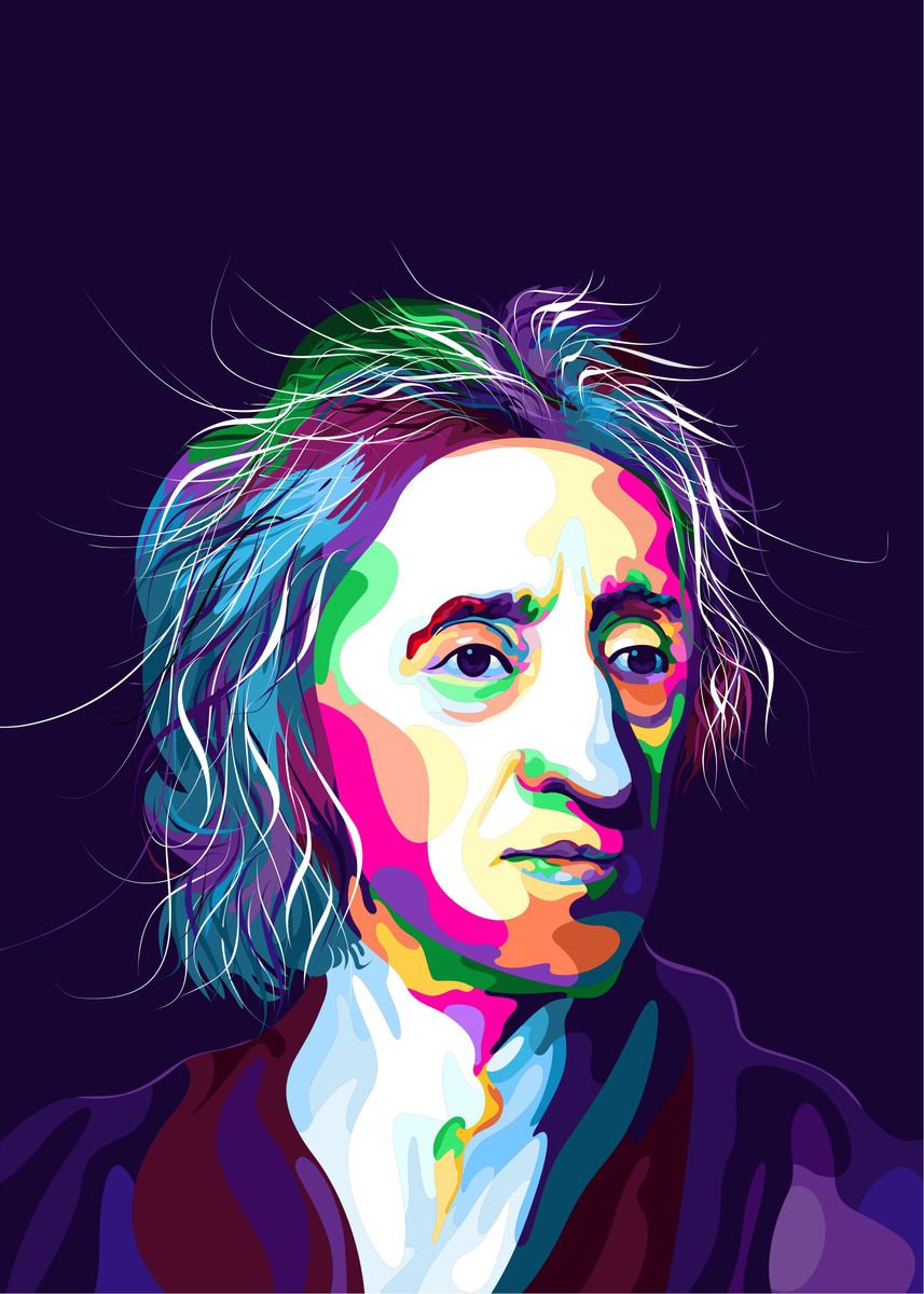 ' John Locke pop art style' Poster by Abdurrohman Art | Displate