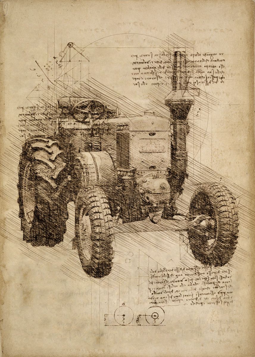 'Lanz Bulldog Tractor' Poster, picture, metal print, paint by Christian ...