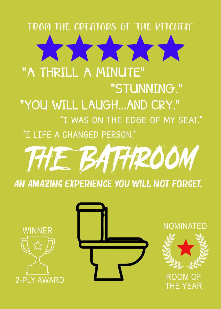 'Toilet' Poster by Tara Anderson | Displate