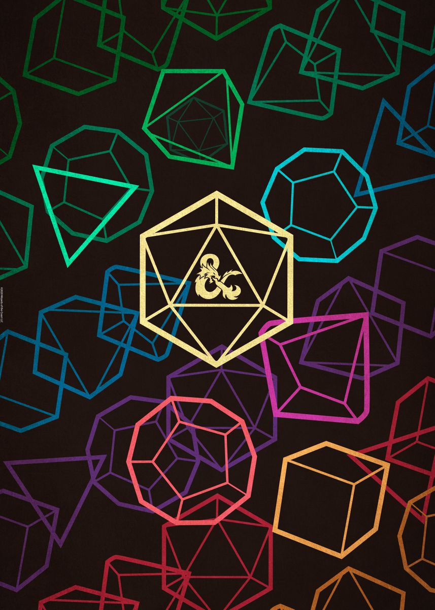 'Dice Fantasy' Poster, picture, metal print, paint by Dungeons and ...