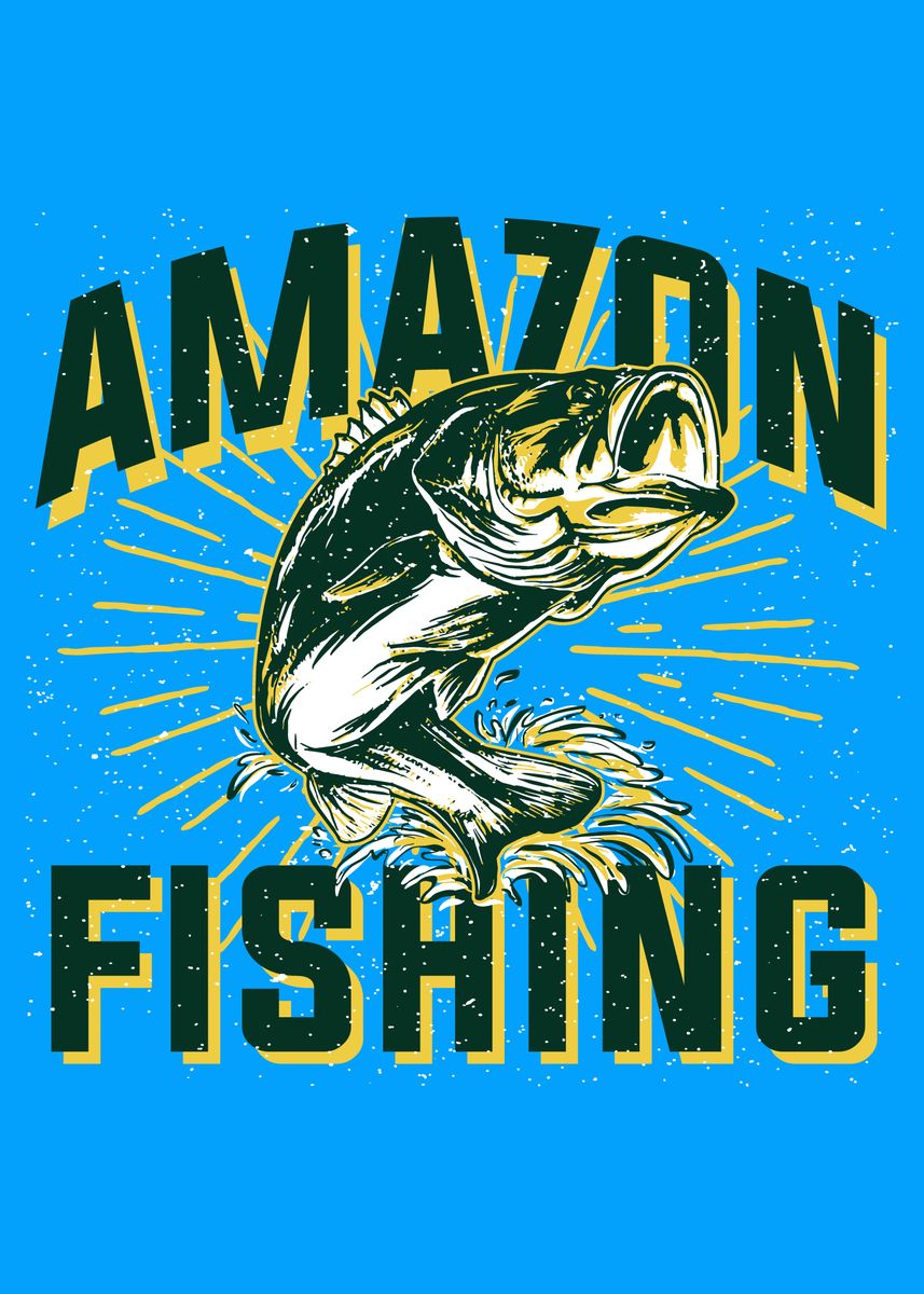 'Go Fishing' Poster, picture, metal print, paint by Ralph Frankenberg ...