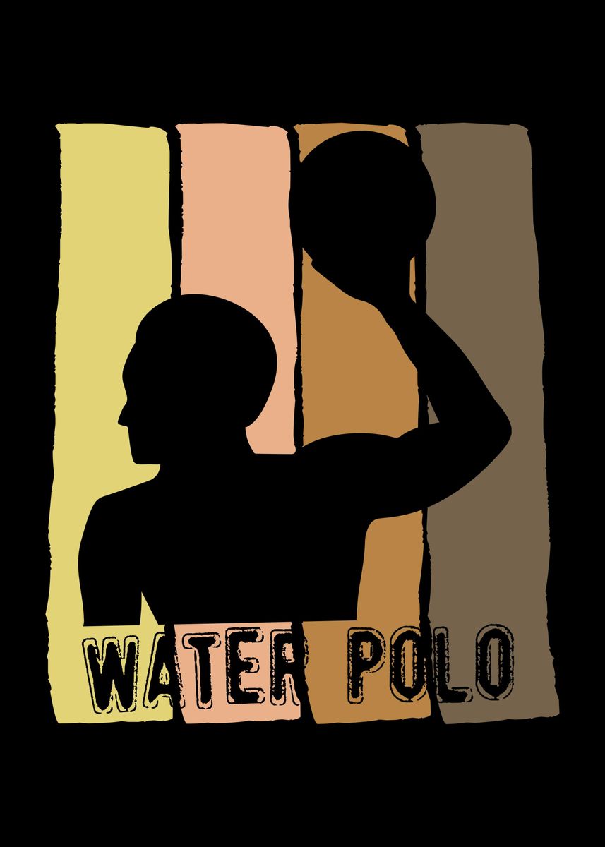 'Water Polo Player Sports' Poster, picture, metal print, paint by ...