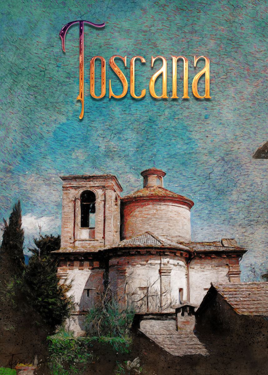 'Toscana' Poster, picture, metal print, paint by Petra Rommelfanger ...