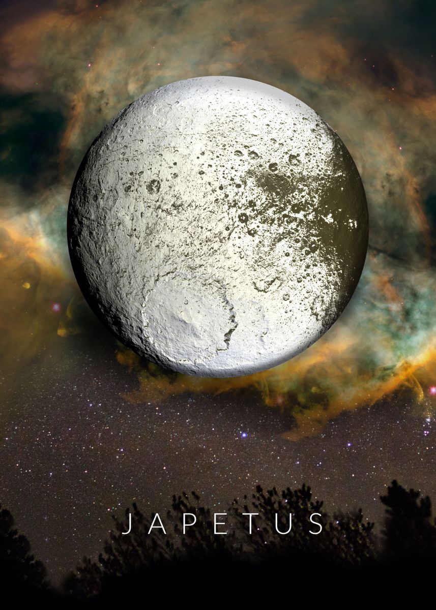 'Japetus Solar System' Poster by maystudio | Displate