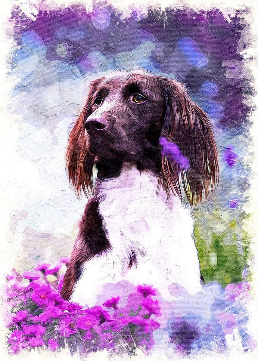 'Dog' Poster, picture, metal print, paint by NuMaNi Art | Displate