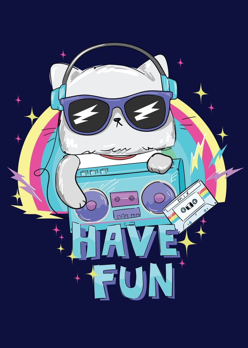 'Pop Art Cats' Poster, picture, metal print, paint by The Matrix | Displate