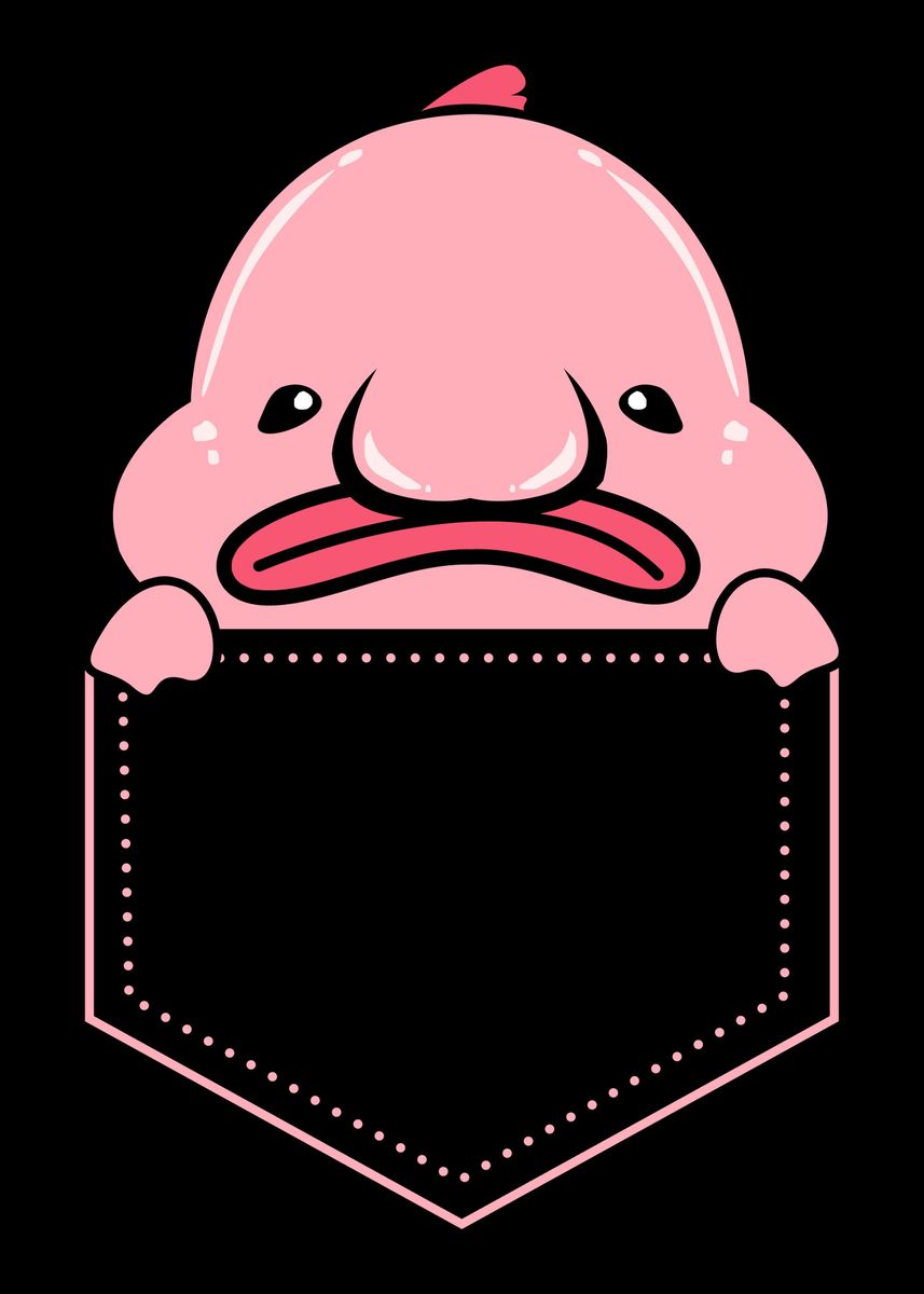 'Blobfish Pocket' Poster by FunnyGifts | Displate