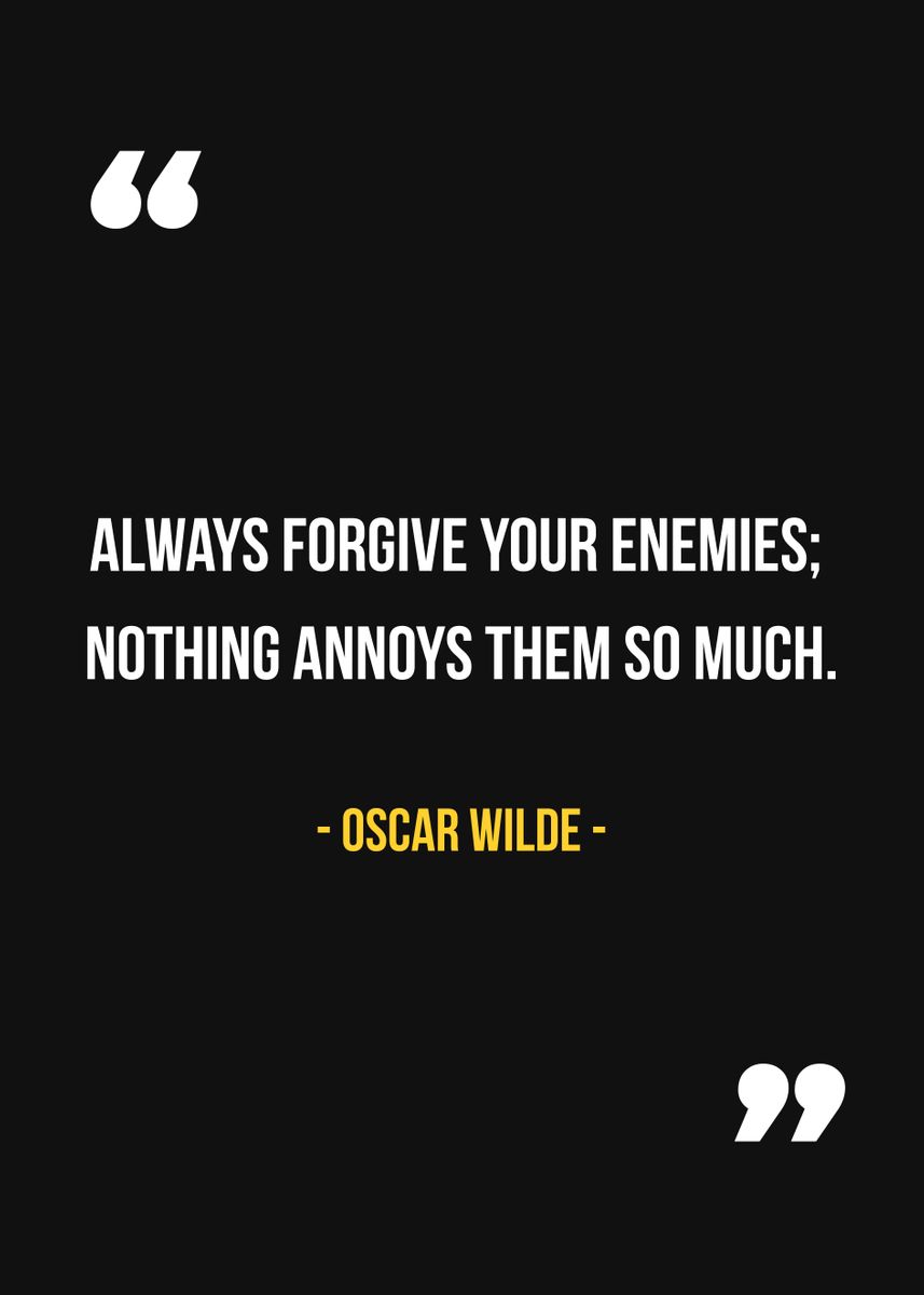 'Oscar Wilde Quote' Poster by Amrisaurus | Displate