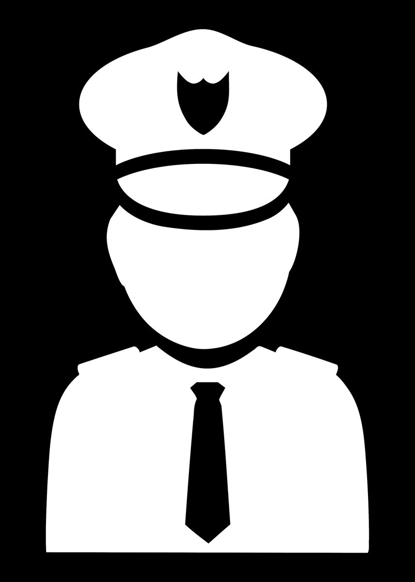 'Police' Poster, picture, metal print, paint by Designzz | Displate