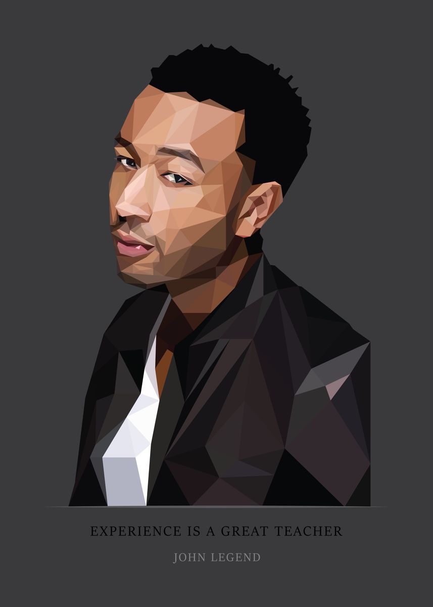 'John Legend' Poster, picture, metal print, paint by Yanz Studio | Displate