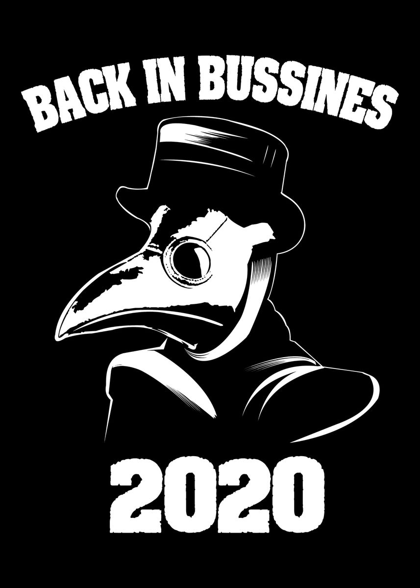 'Plague Doctor' Poster, picture, metal print, paint by Cooldruck | Displate