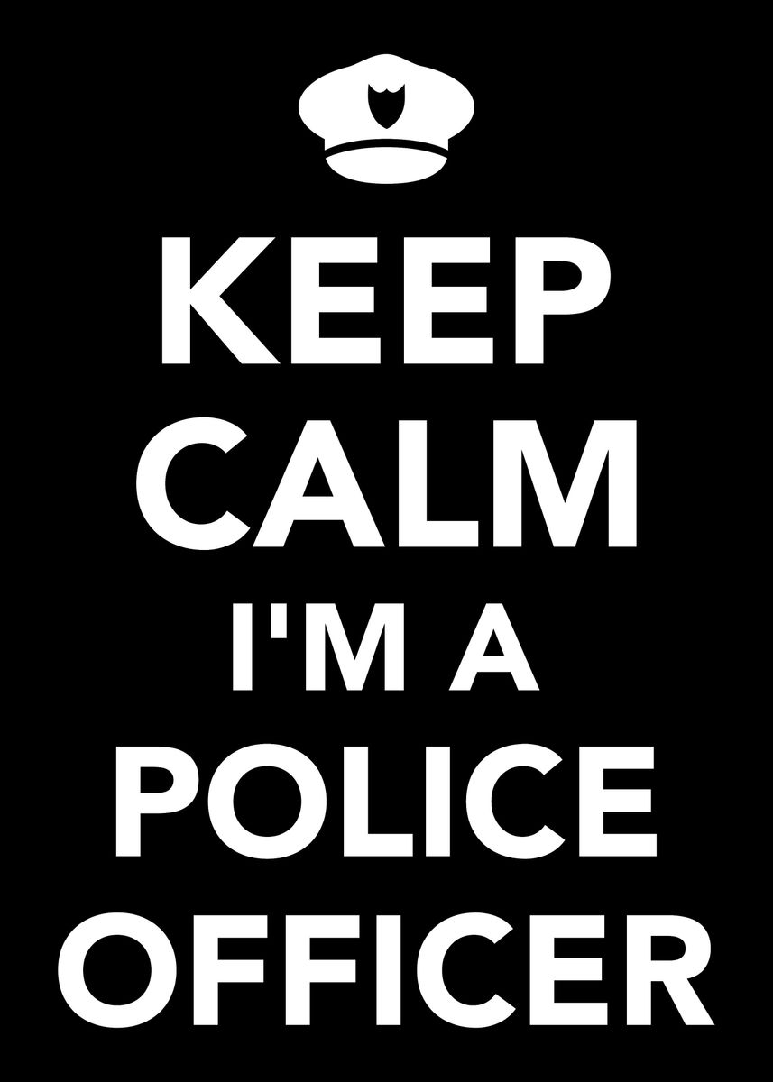 'Police officer' Poster, picture, metal print, paint by Designzz | Displate