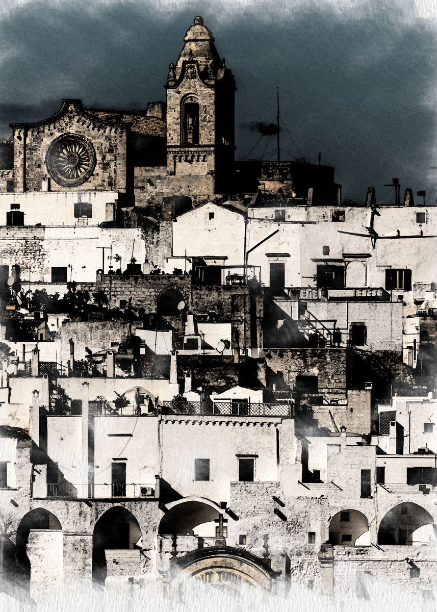 'Ostuni the white' Poster, picture, metal print, paint by Sergio ...