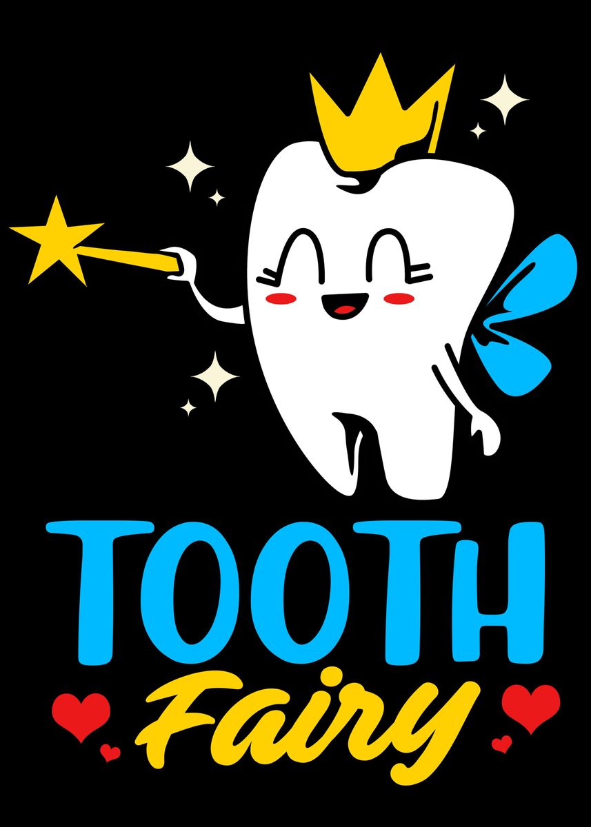 'Dentist Tooth Fairy' Poster, picture, metal print, paint by FunnyGifts ...